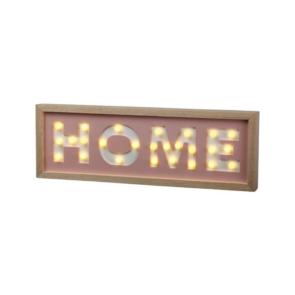 Bloc en bois Lumineux Lettres mot HOME l | Je commande ! | home24