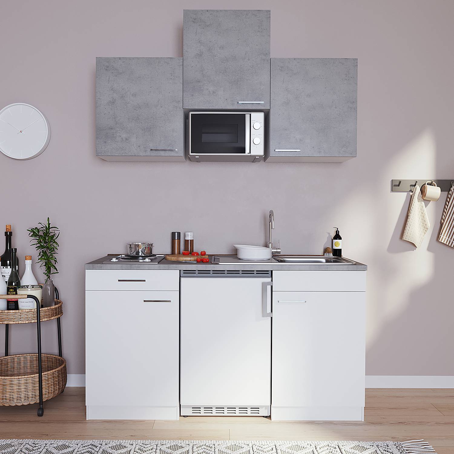 Mini keuken Luis III met magnetron kopen | home24