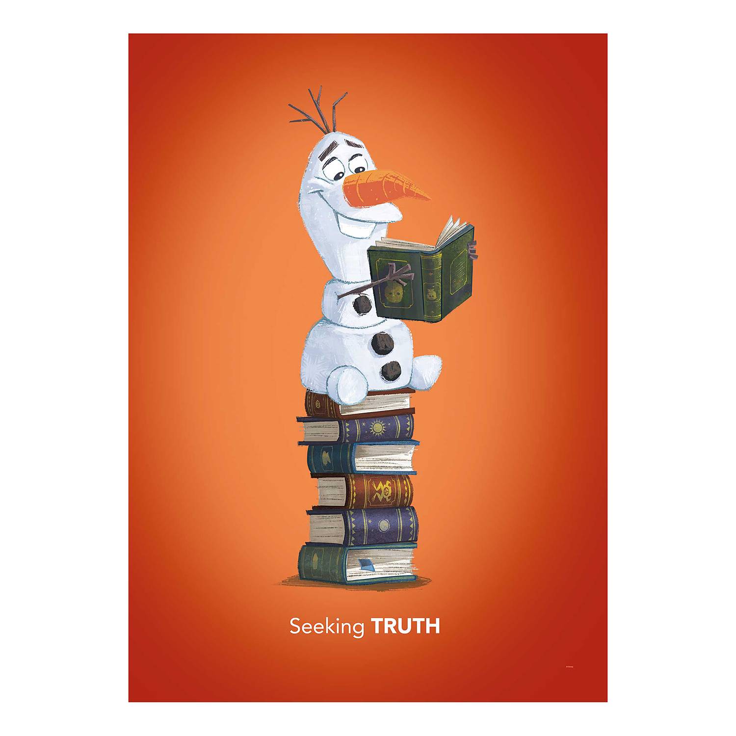 Poster Frozen Olaf Reading – Acquista online | home24