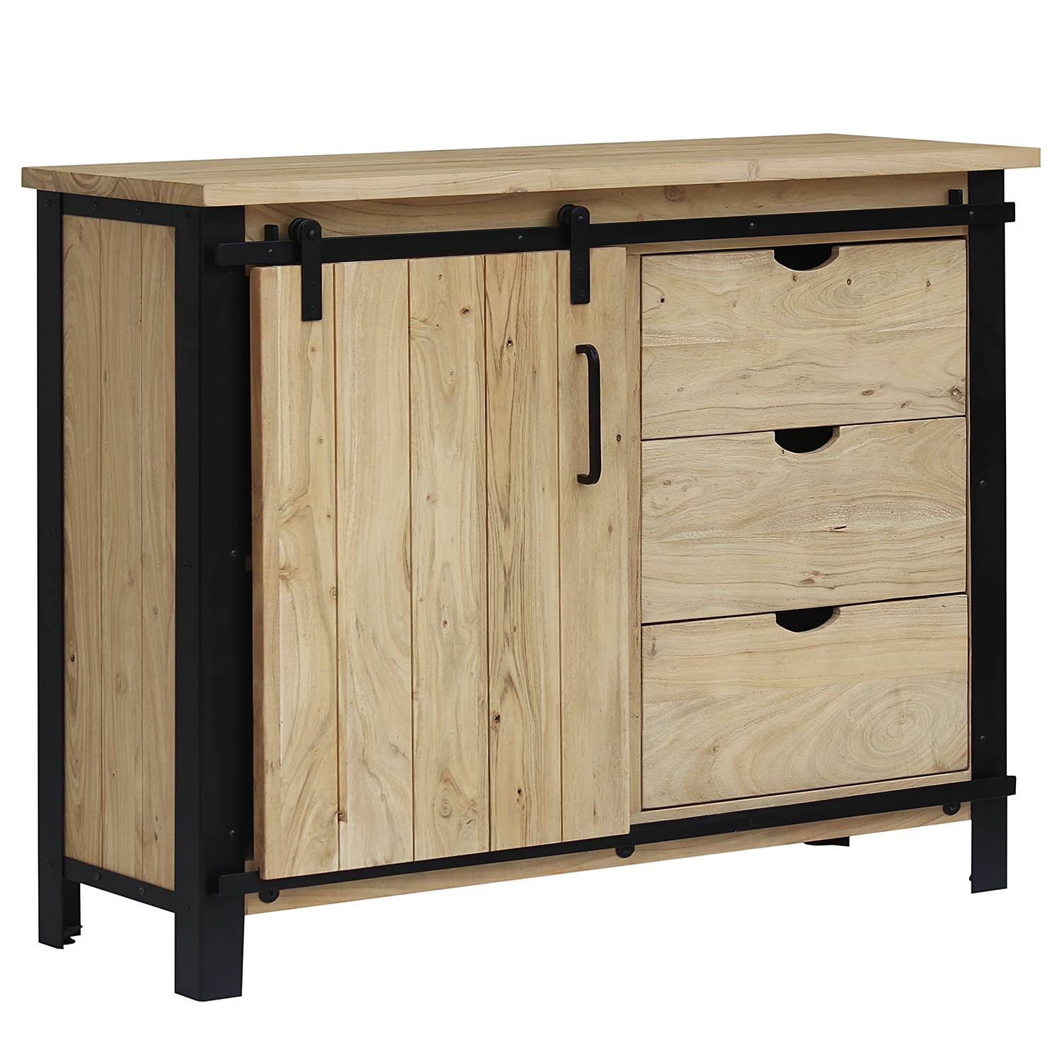 Houten dressoir BROOKSBY 1 deur kopen | home24