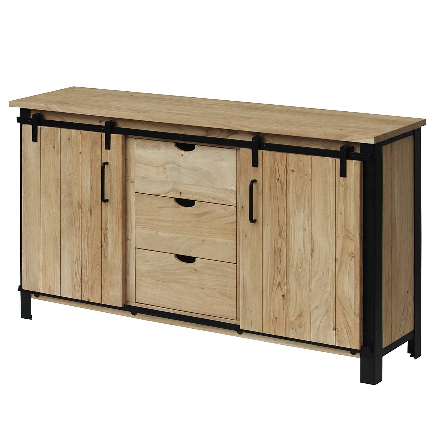 Enfilade bois massif BROOKSBY 2 portes | Je commande ! | home24