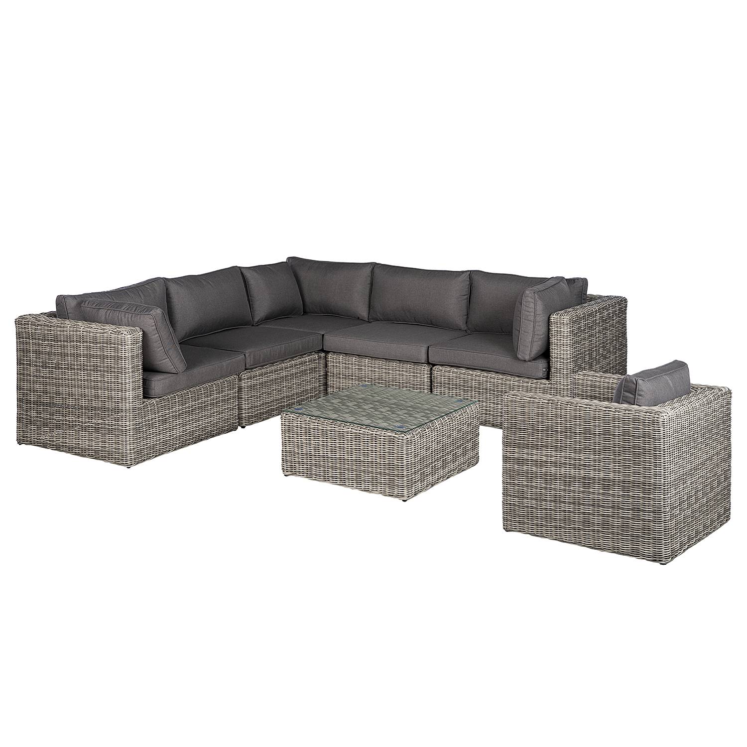 Loungeset Voia aus Polyrattan 7-teilig kaufen | home24