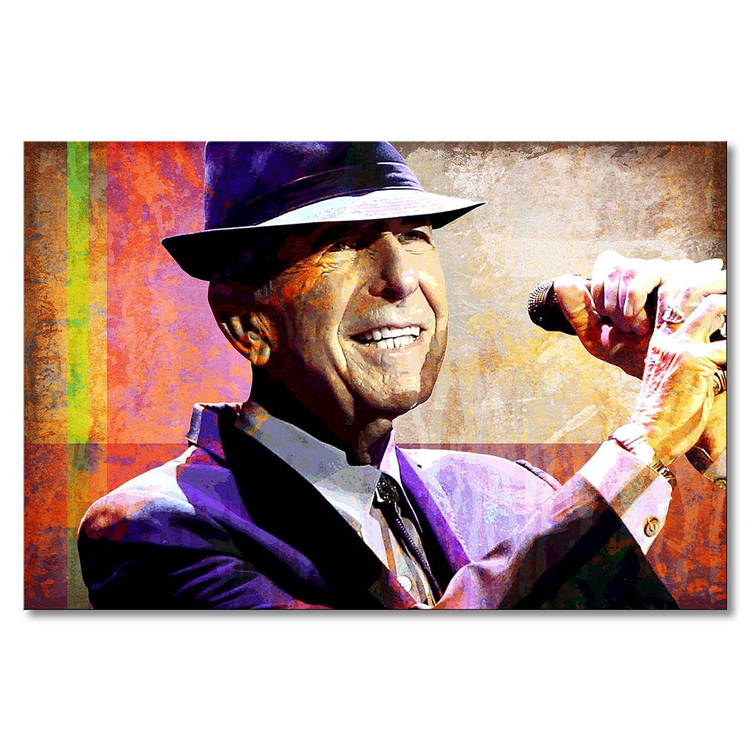 Impression sur toile Leonard Cohen | Je commande ! | home24