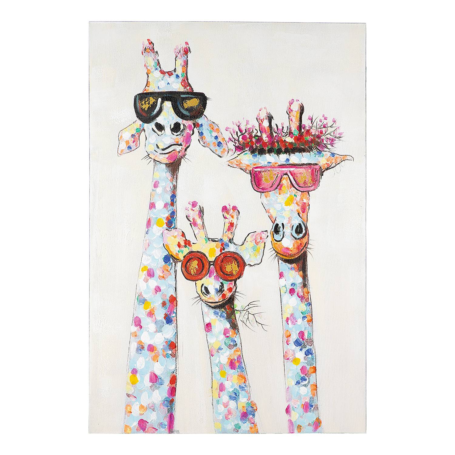 Impression sur toile Cool Giraffen | Je commande ! | home24