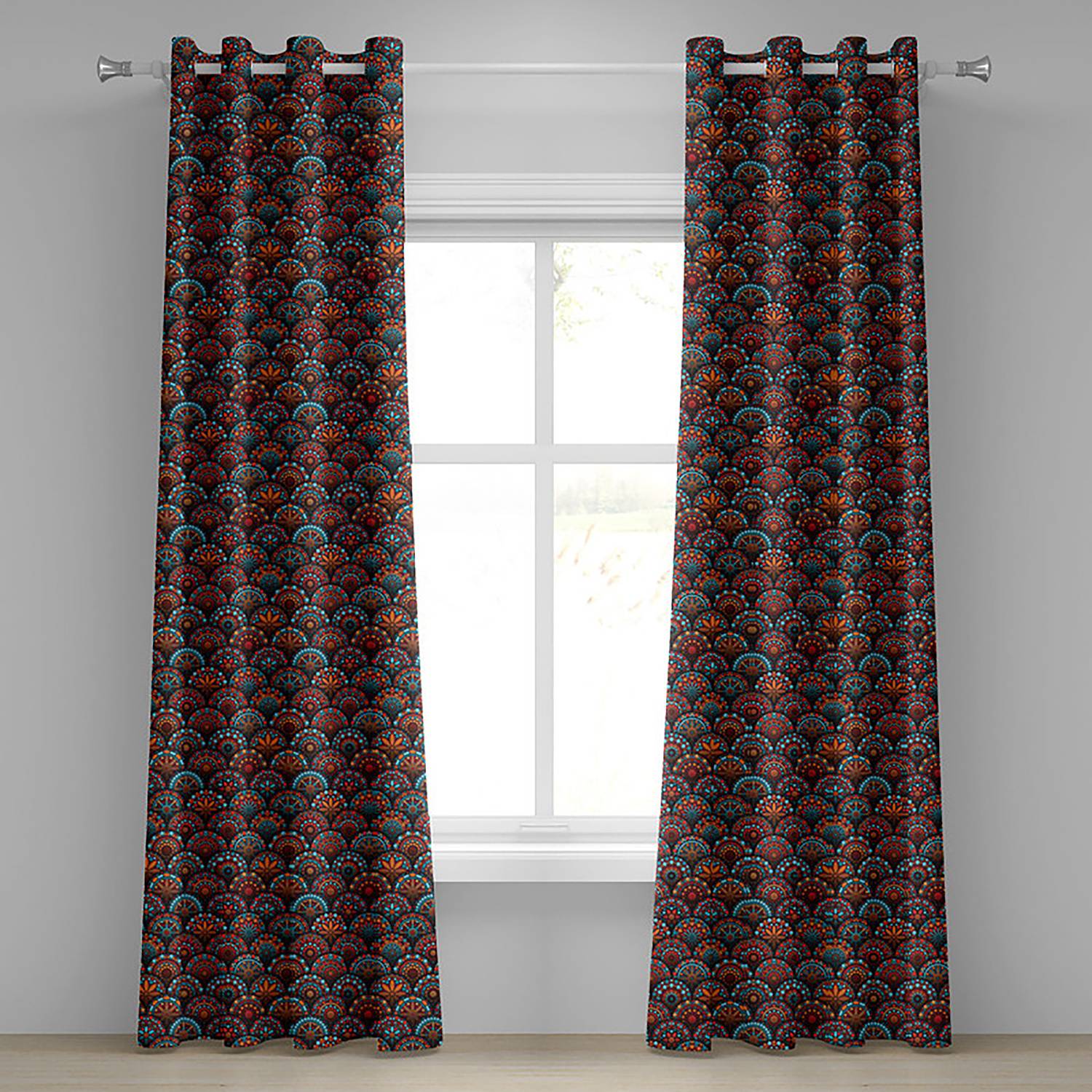 Ösenvorhang Scarlet Mandala 2er-Set kaufen | home24