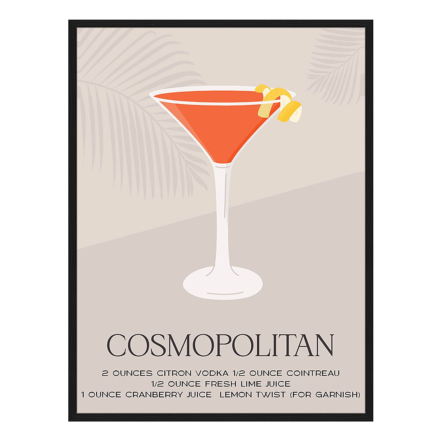 Tableau déco Cosmopolitan Recipe | Je commande ! | home24