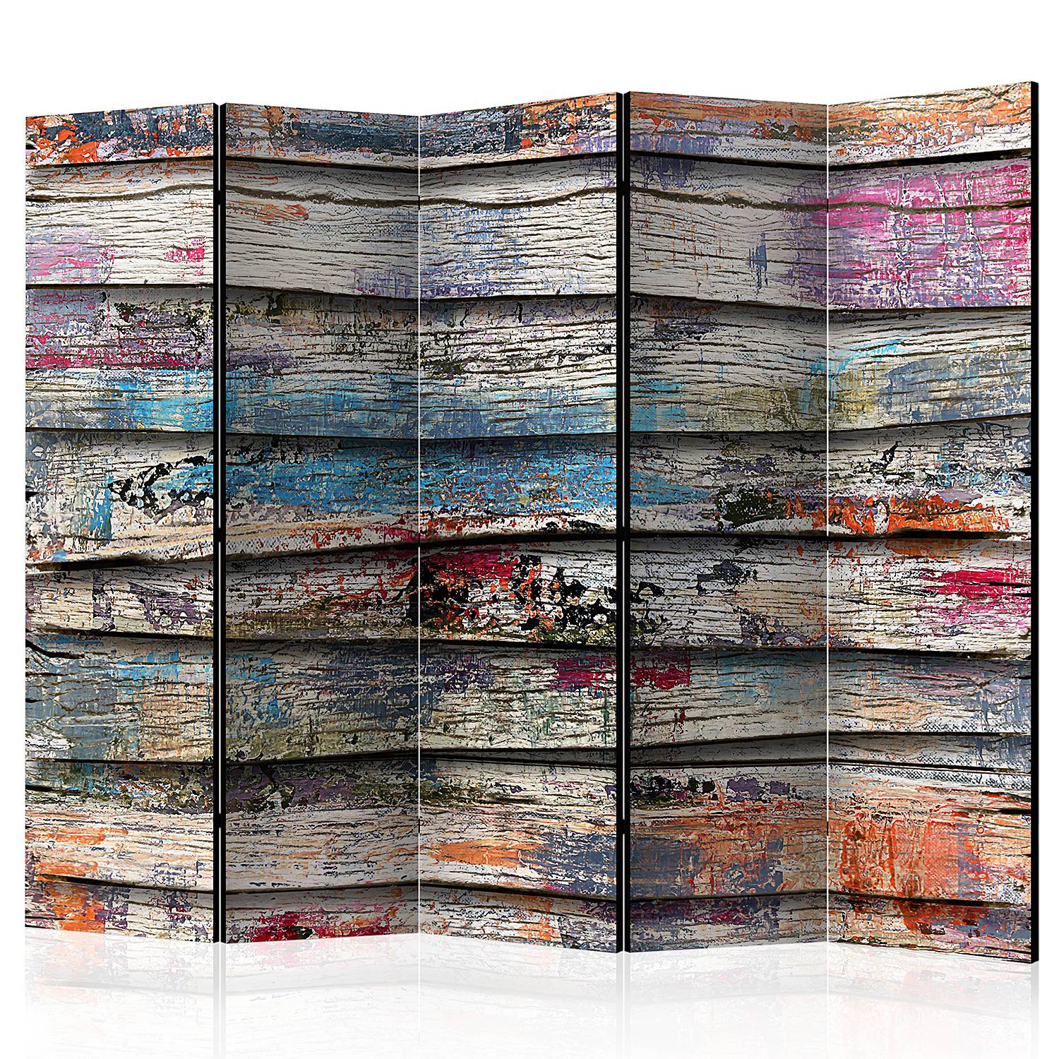 Paravent Colourful Wood 1 côté | Je commande ! | home24