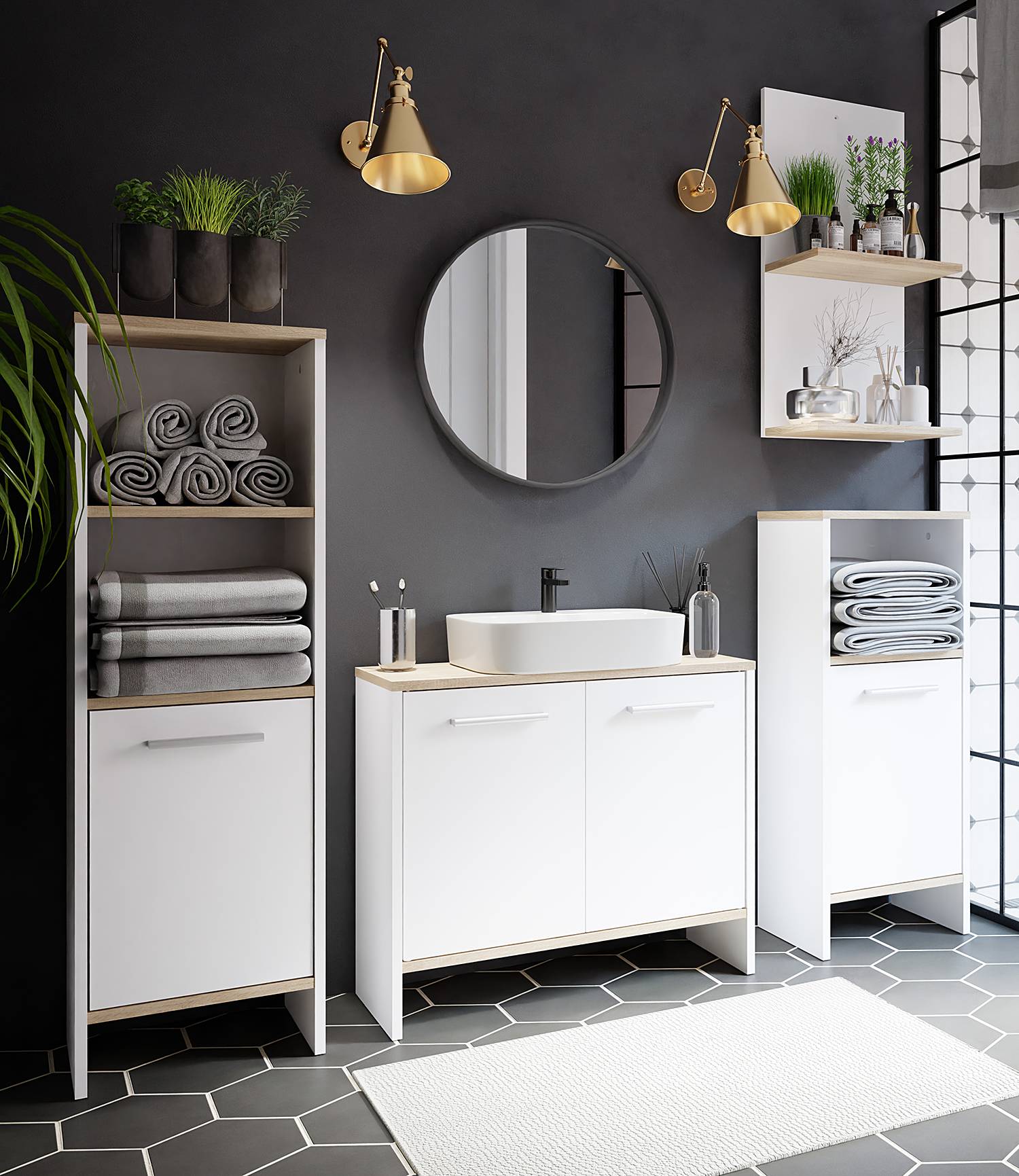 Badkamerset Ghaila 4-delig kopen | home24