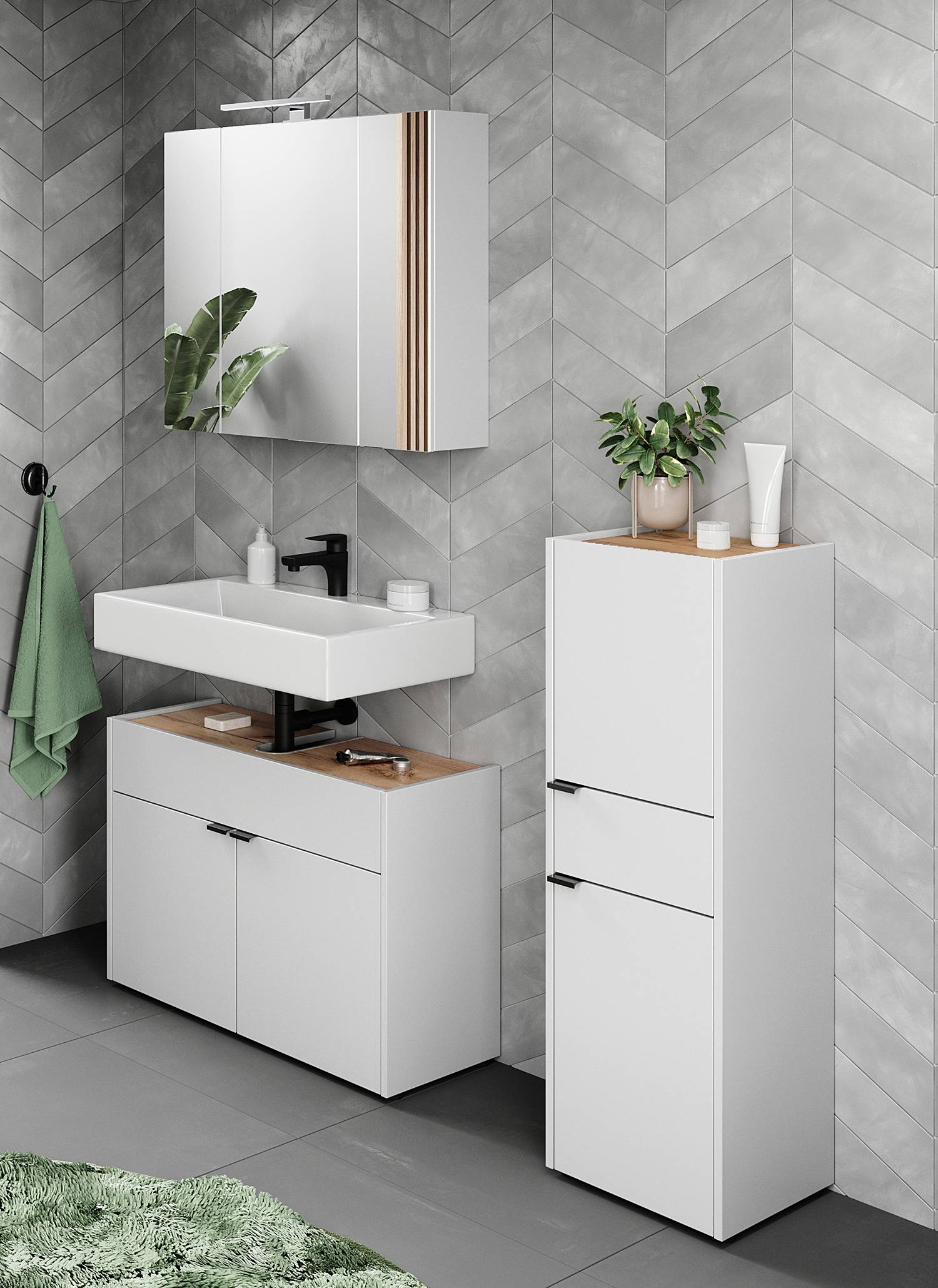 Badezimmerset Forano 3-teilig - SPS kaufen | home24