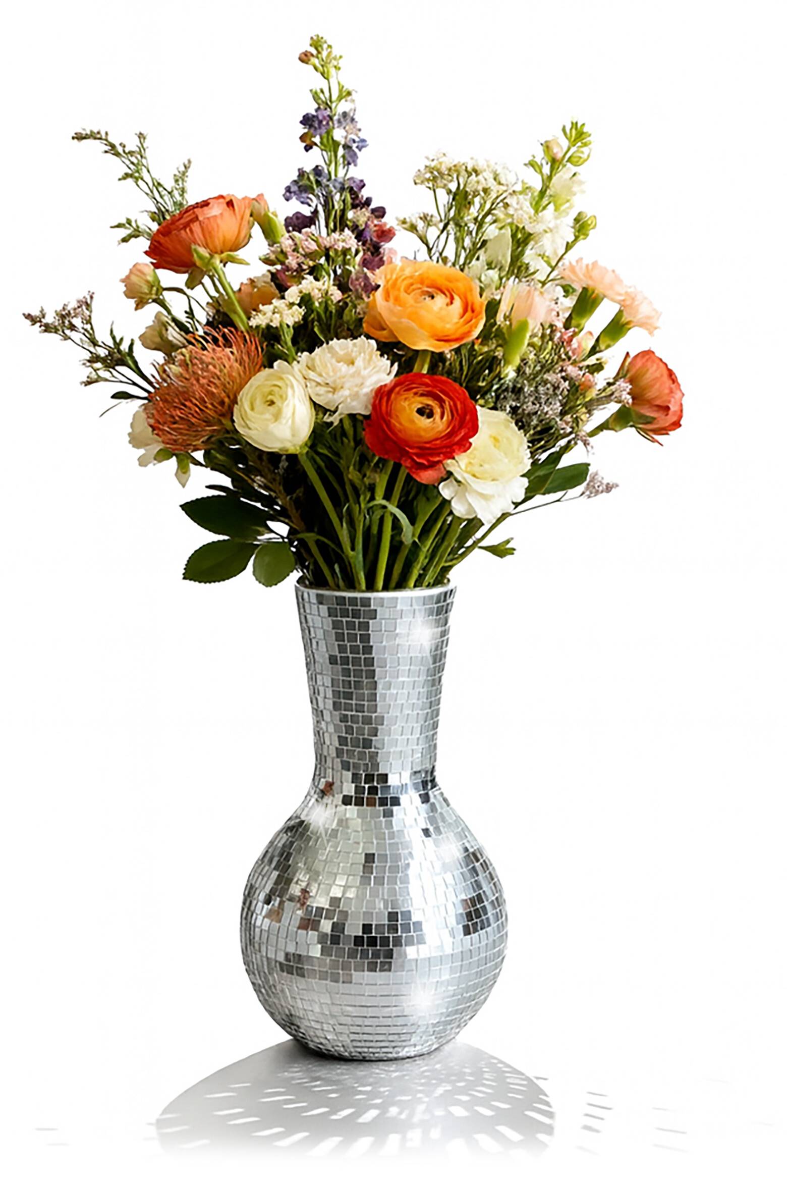 Disco Vase mit Spiegelglas 28 cm kaufen | home24