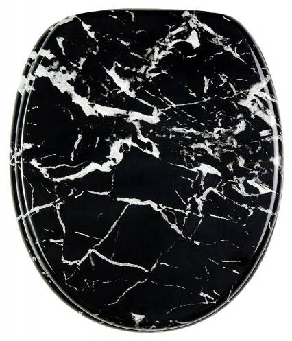 Abattant WC frein de chute Marbre noir | Je commande ! | home24
