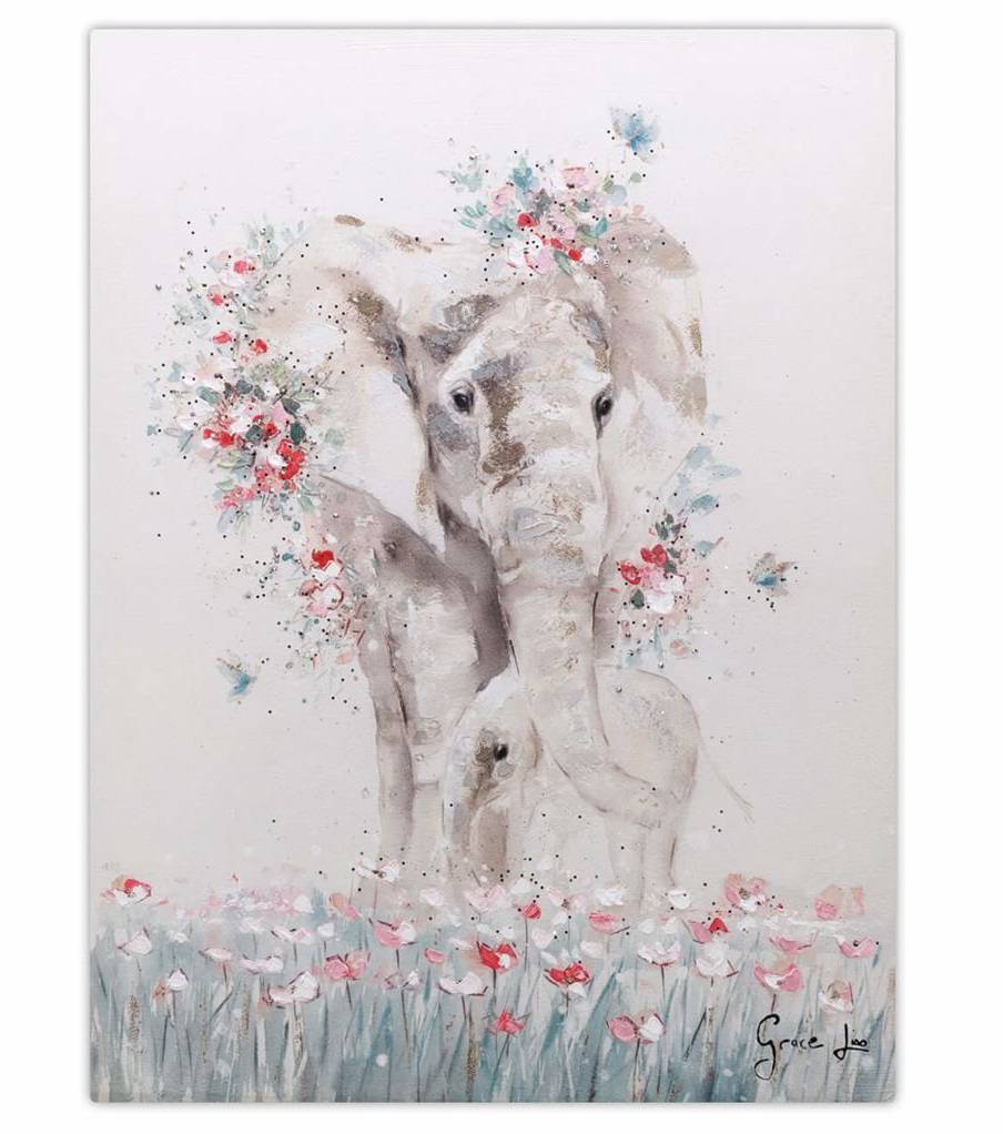 Acrylbild Handgemalt Elefant Yuk kaufen | home24