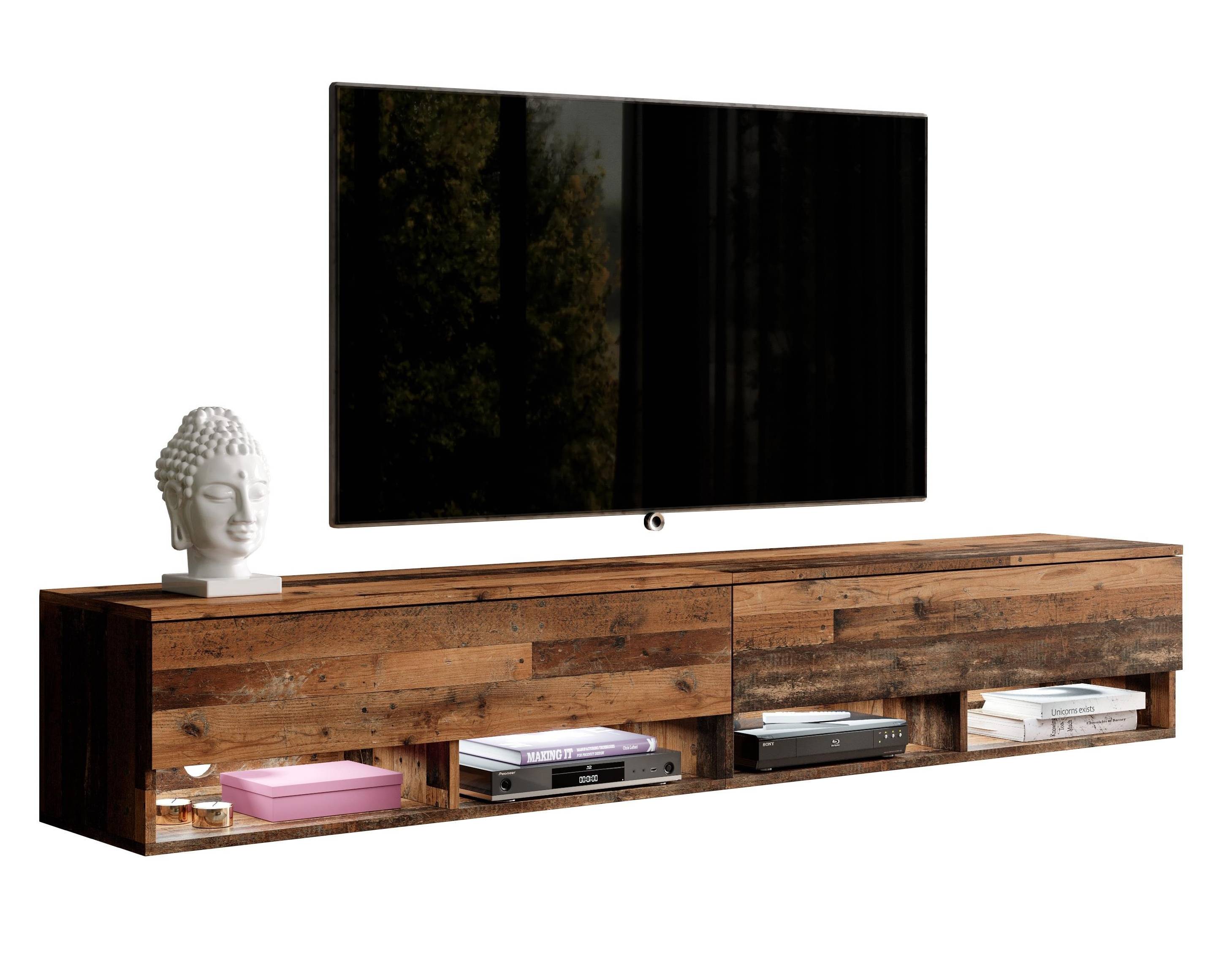 Lowboard ALYX 200 cm mit LED Old wood kaufen | home24