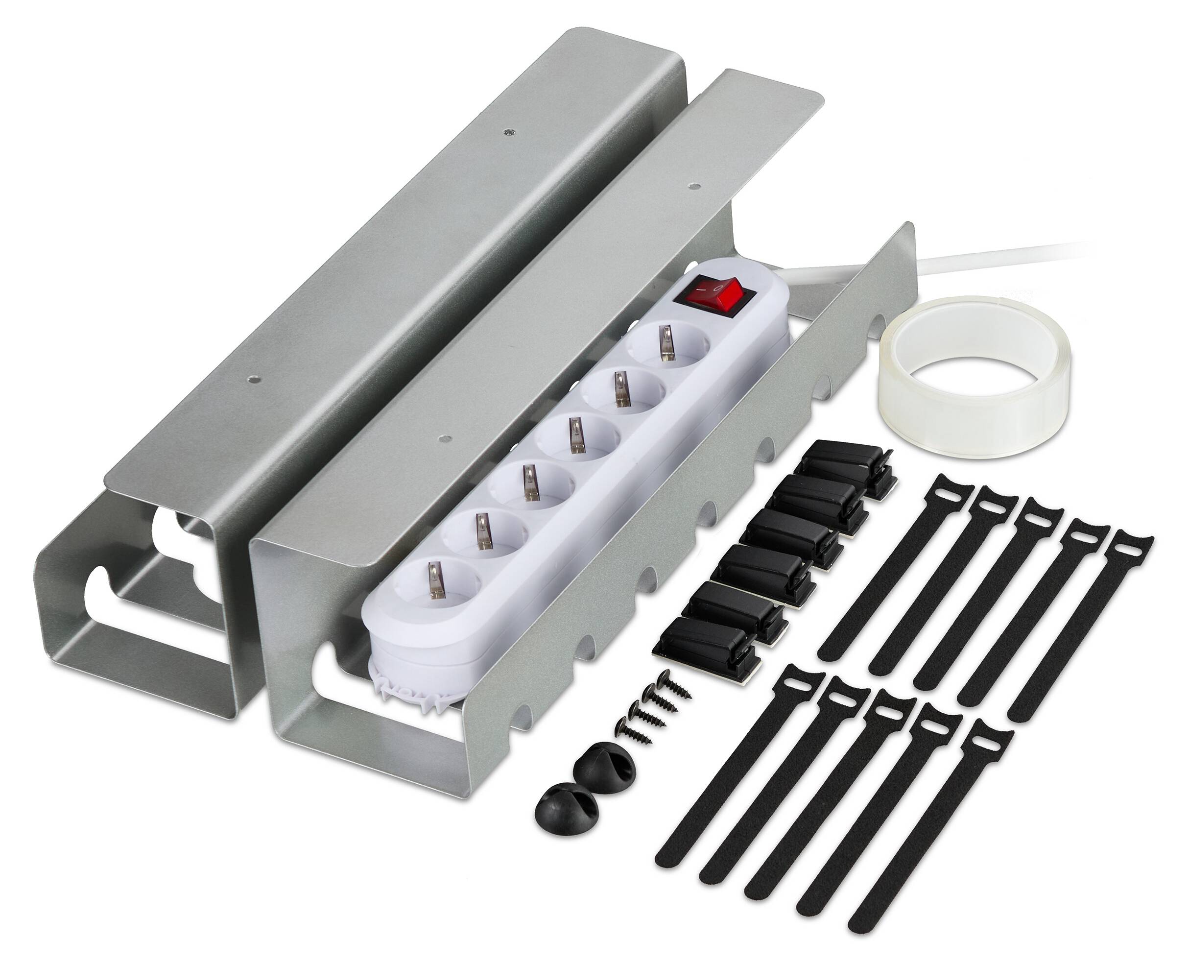 Kabelgoot bureau set van 2 staal kopen | home24