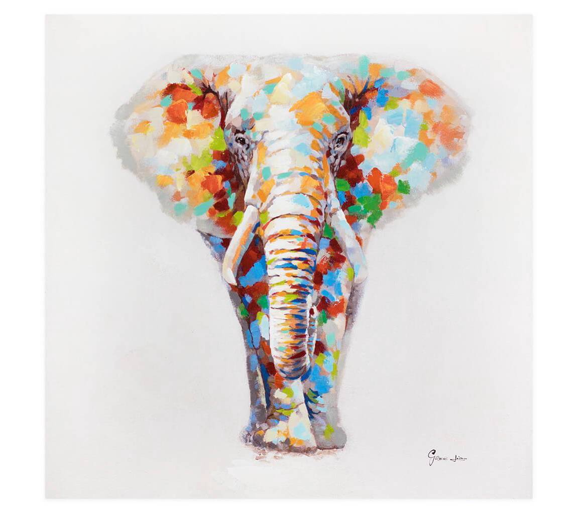 Acrylbild Handgemalt Elefant Sin kaufen | home24