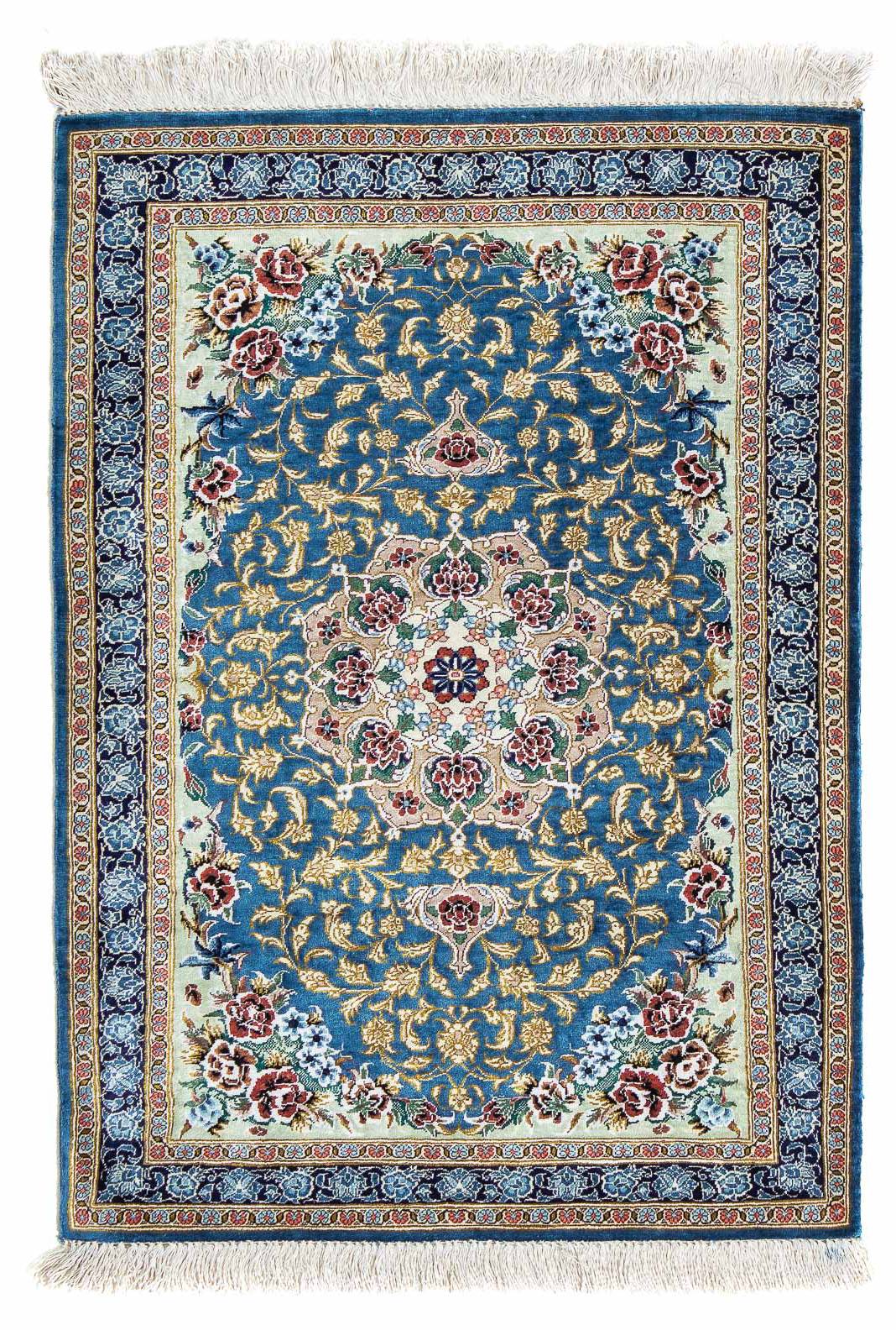 Perserteppich - Ghom - 86 x 60 cm - blau kaufen | home24