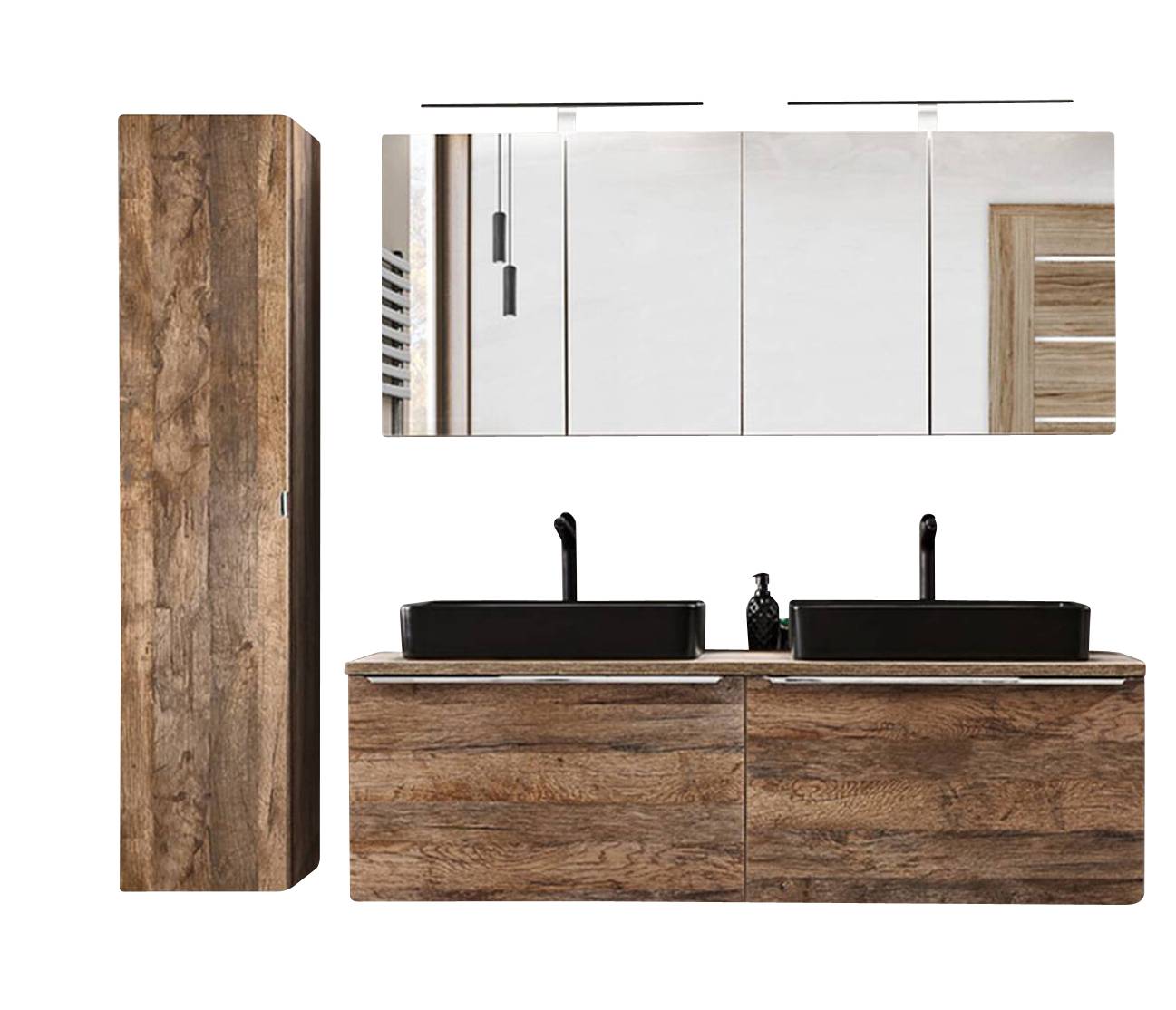 Bad Komplett-Set mit Doppelwaschtisch kaufen | home24