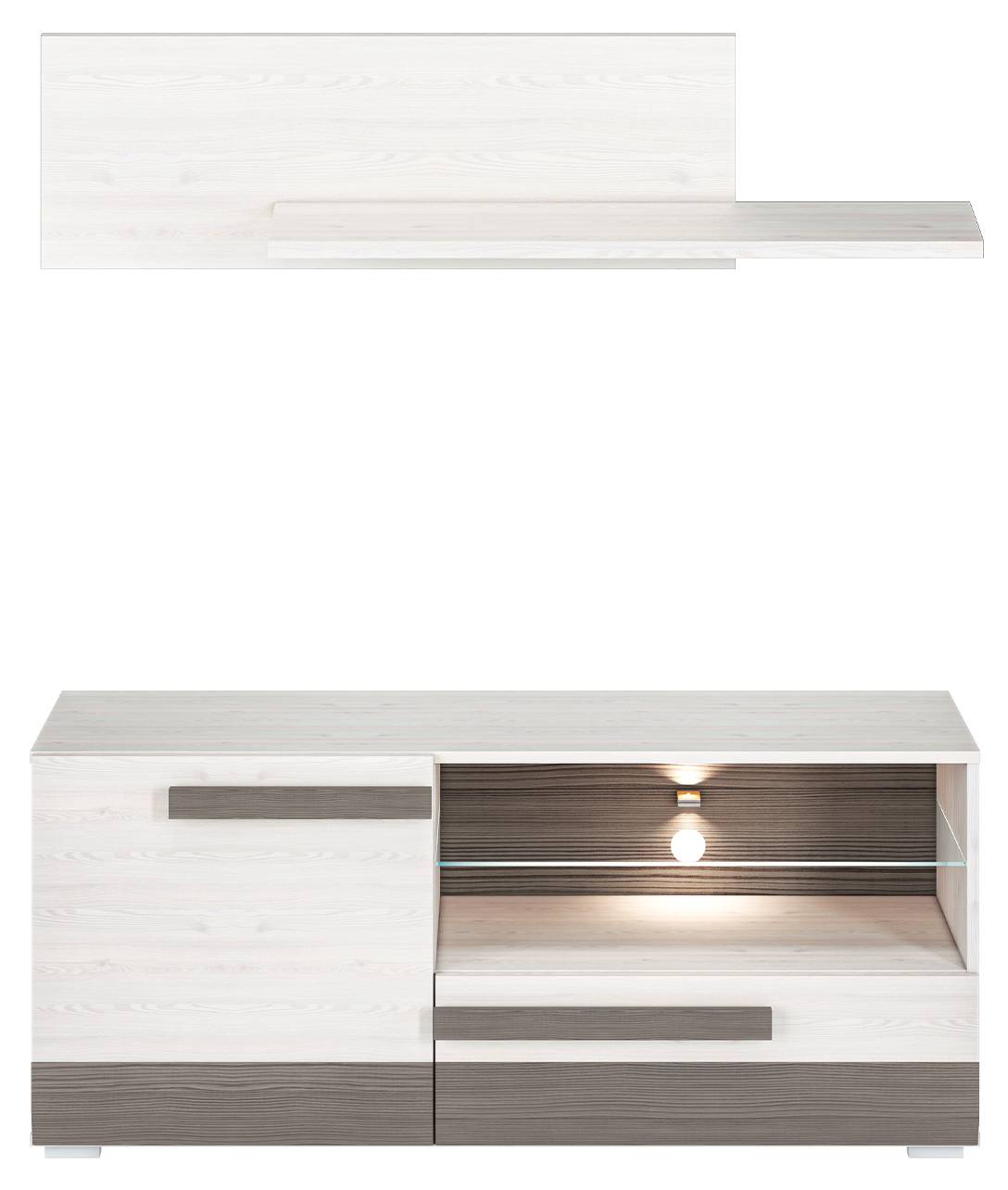 Lowboard mit Wandregal BLANCO 2-teilig kaufen | home24