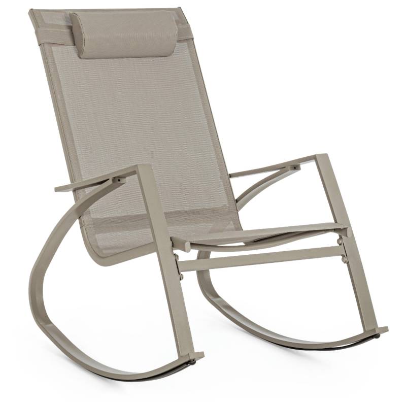Rocking chair extérieur acier taupe | Je commande ! | home24