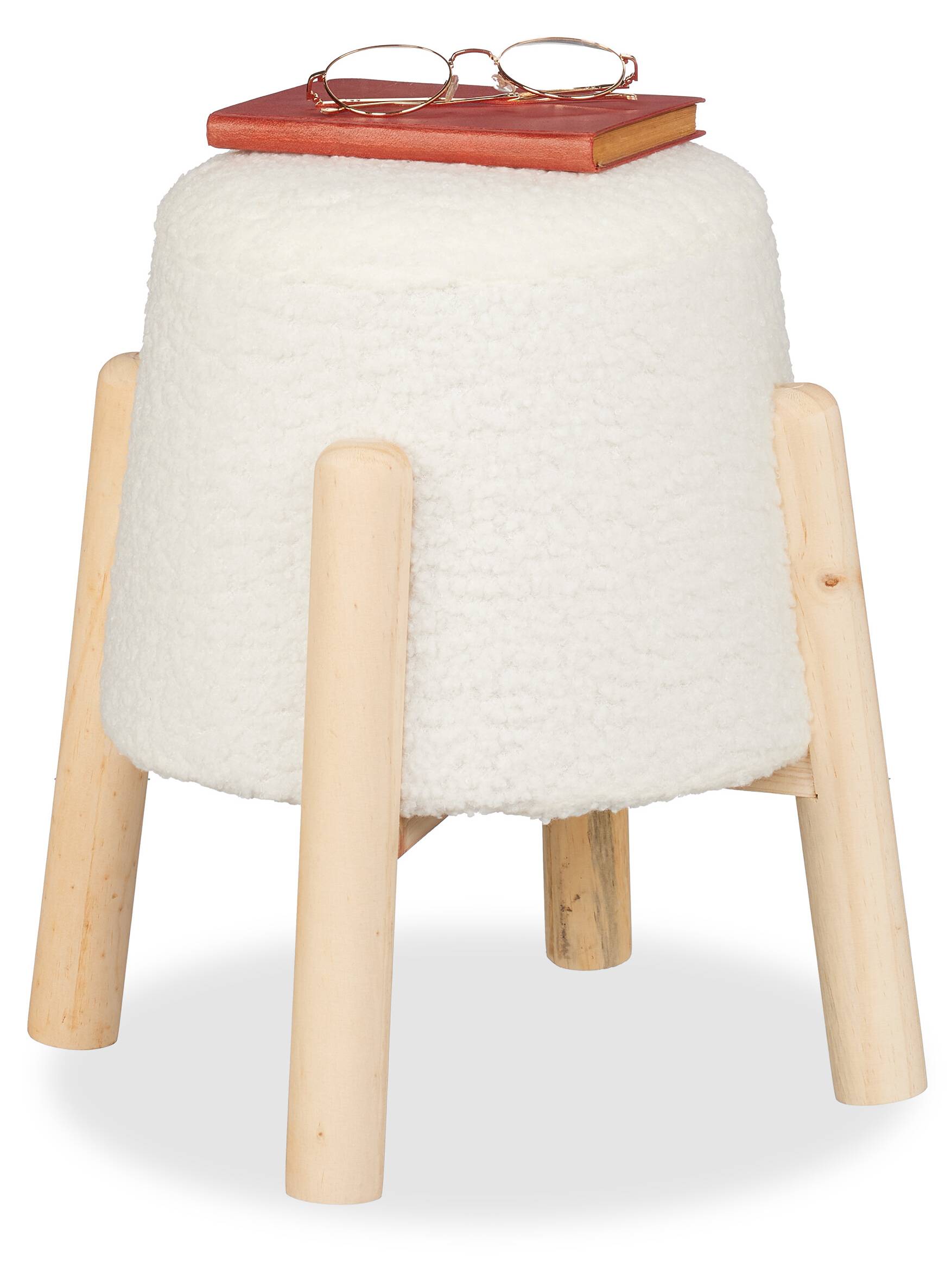 Sitzhocker mit Teddyfell kaufen | home24