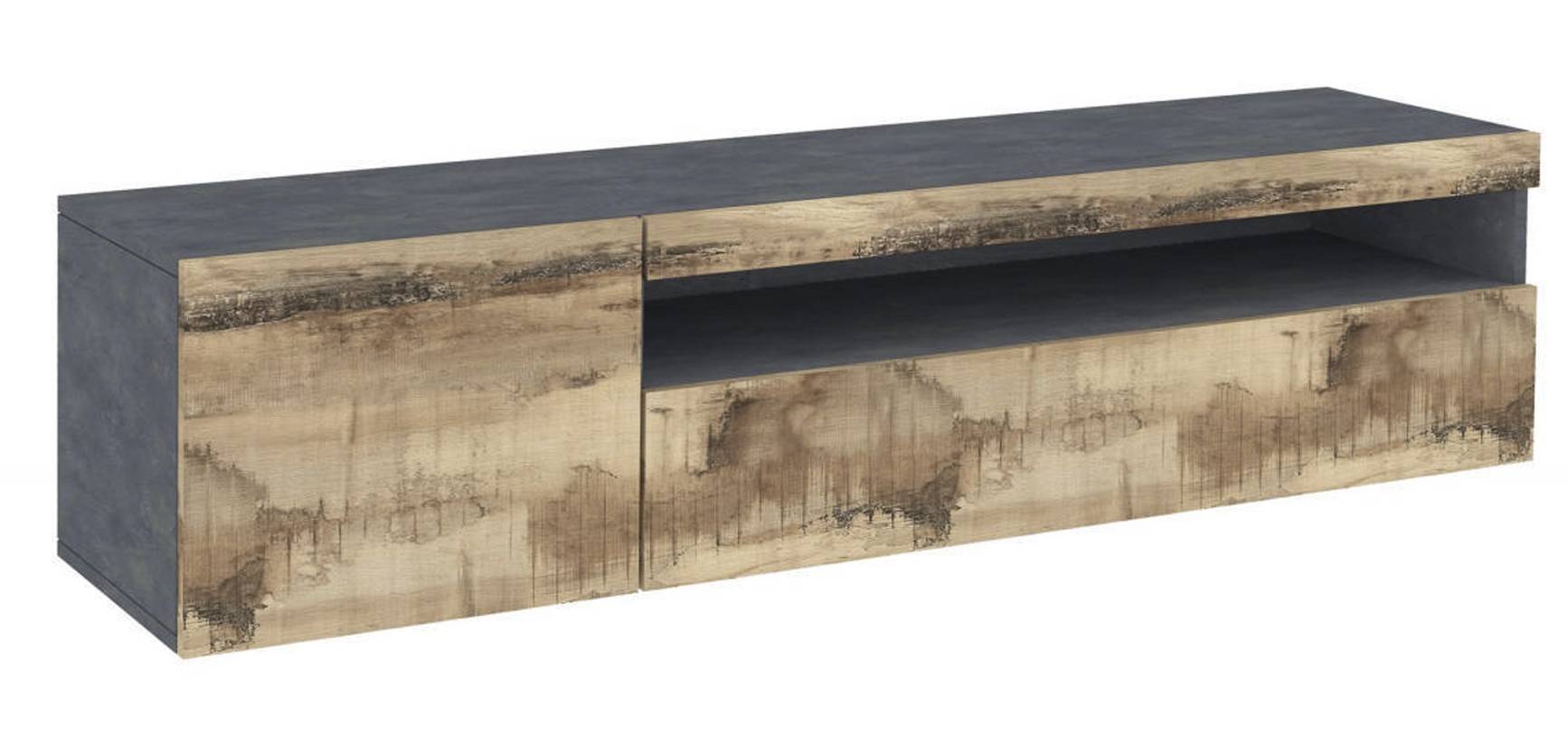 Meuble TV Claudio Ardoise et Érable | Je commande ! | home24
