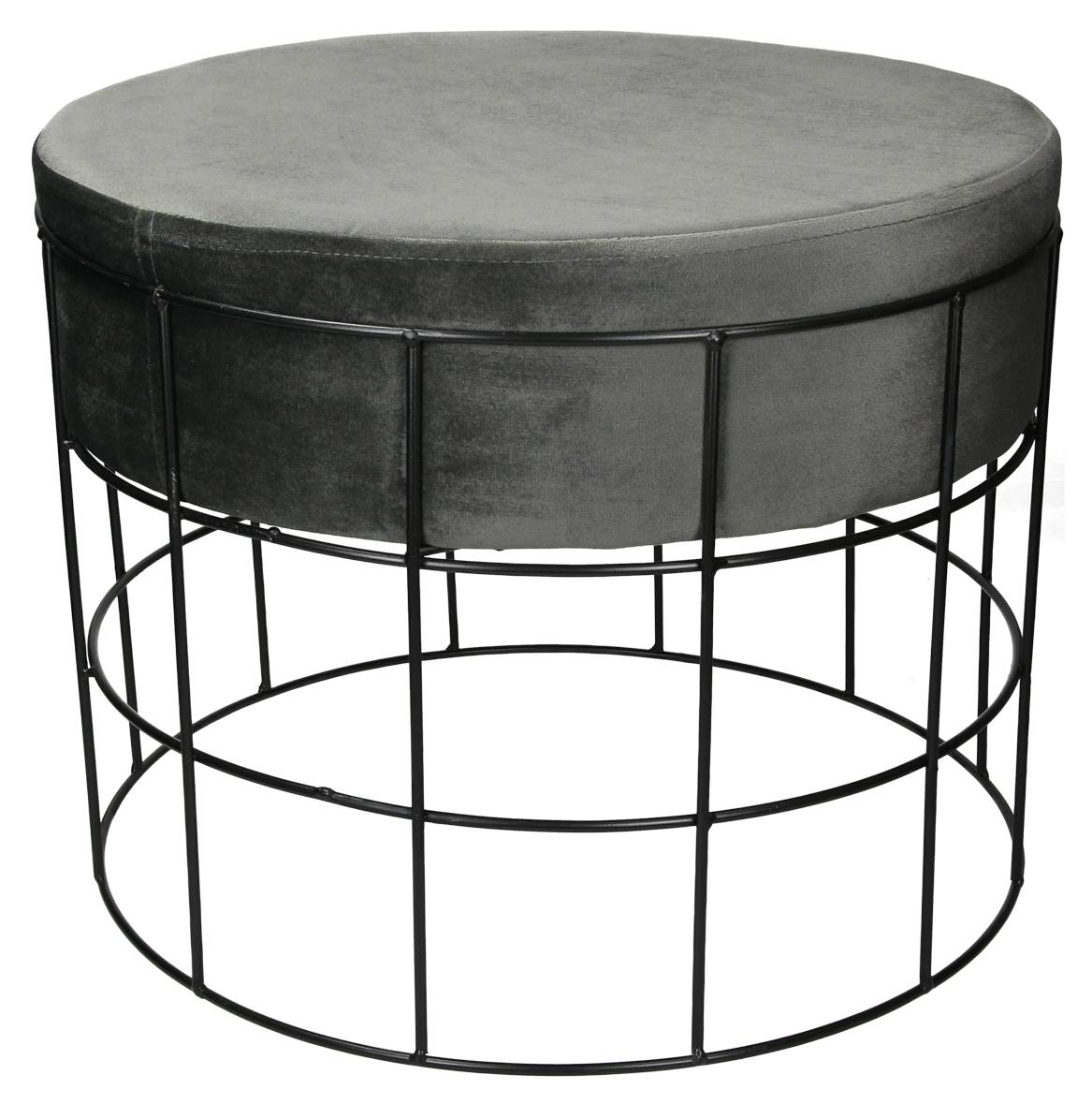 Design Sitzhocker 43x33 Cm Rund Grau Kaufen Home24 design-sitzhocker-43x33-cm-rund-grau-kaufen-home24
