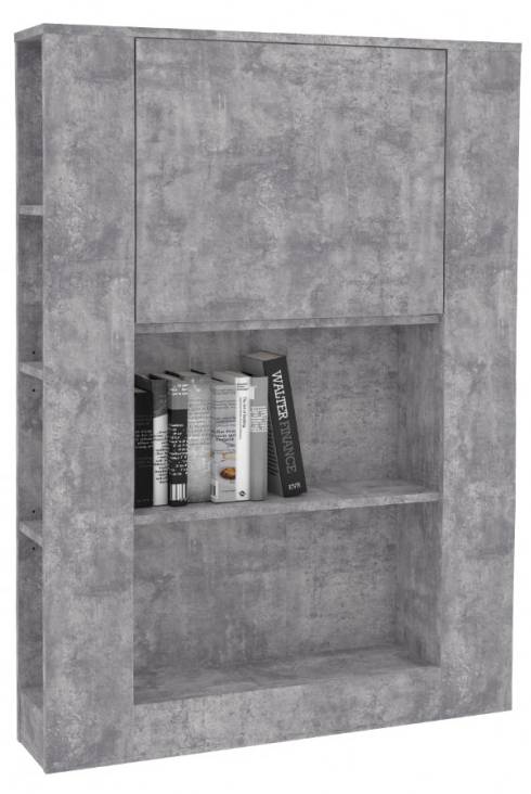 Bibliothèque/bureau gris 8 étagères | Je commande ! | home24